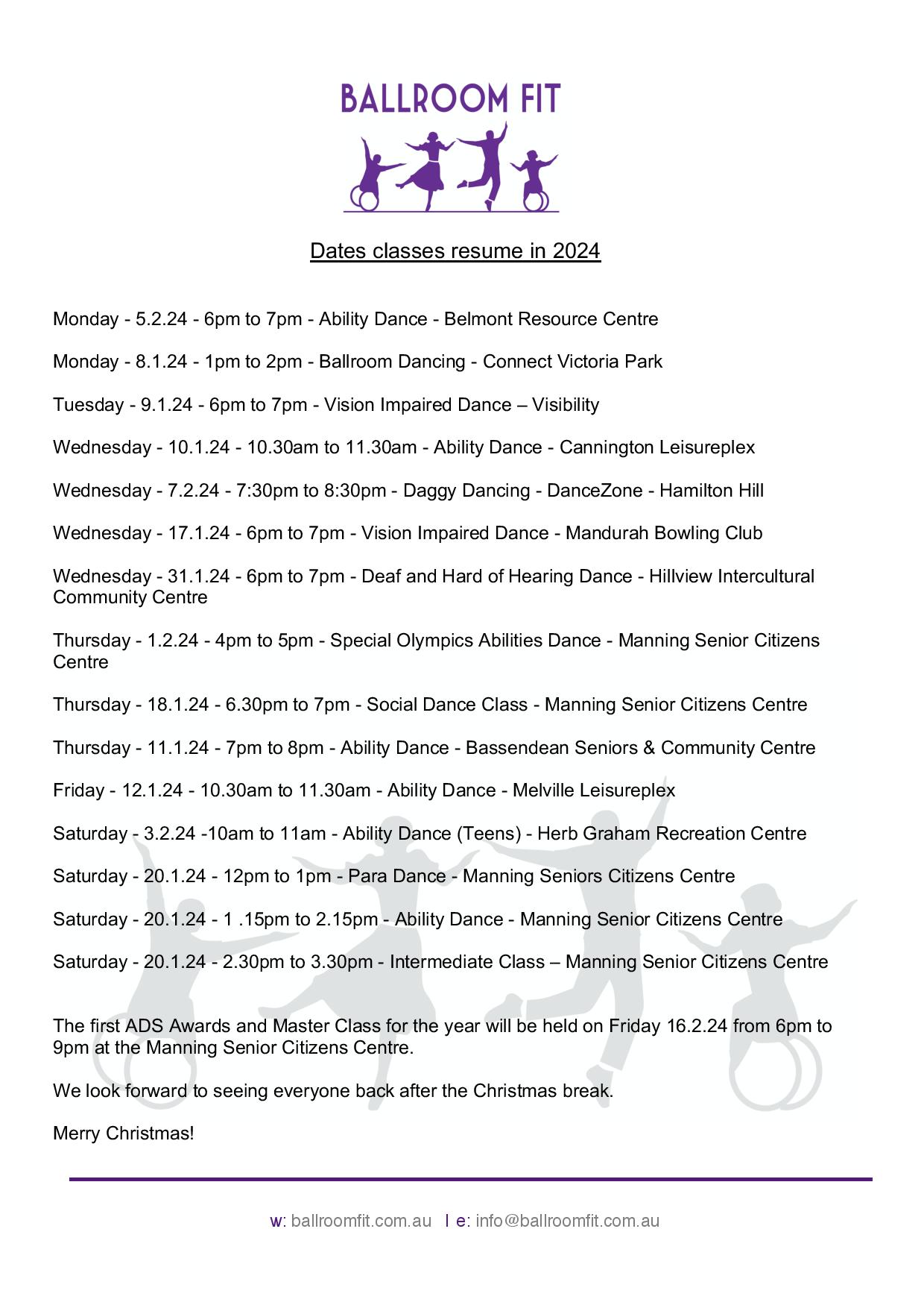 Perth Ballroom Dance Classes. Ballroom Fit Ability Dance Classes.