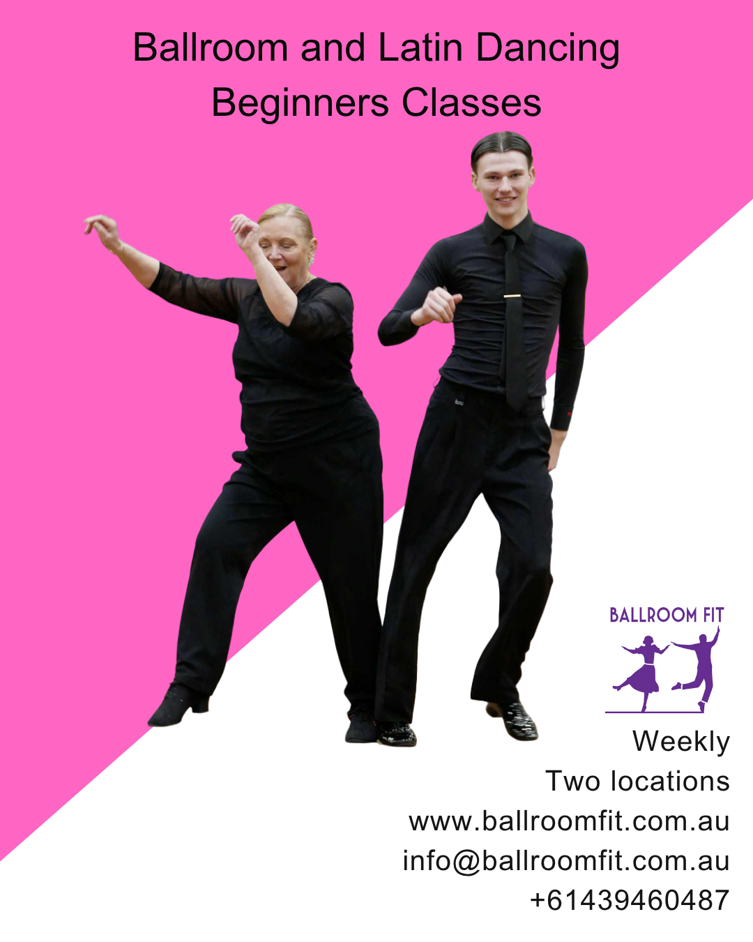Perth Ballroom Dancing lessons offered by Ballroom Fit are fun.